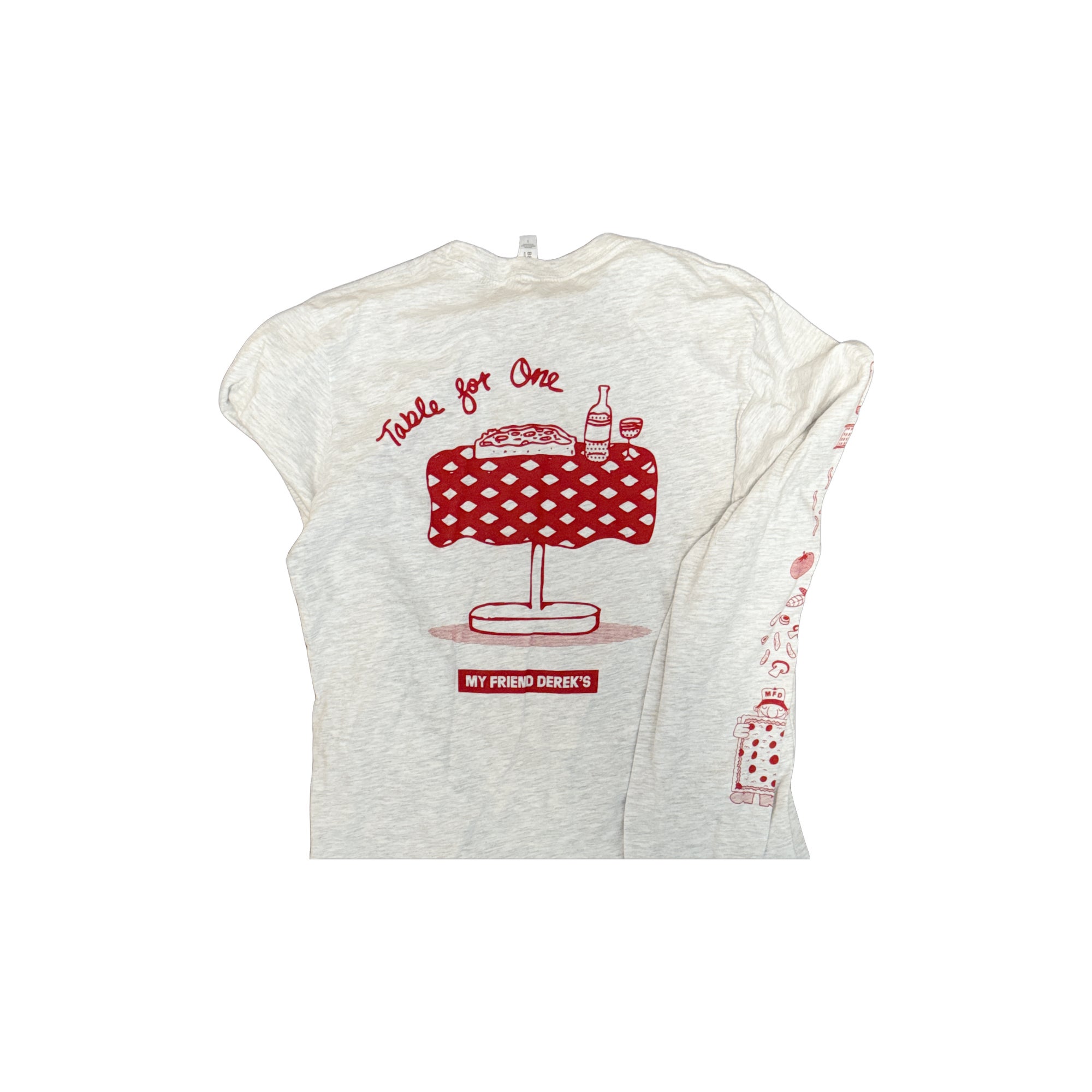 Table For One longsleeve | My Friend Derek’s